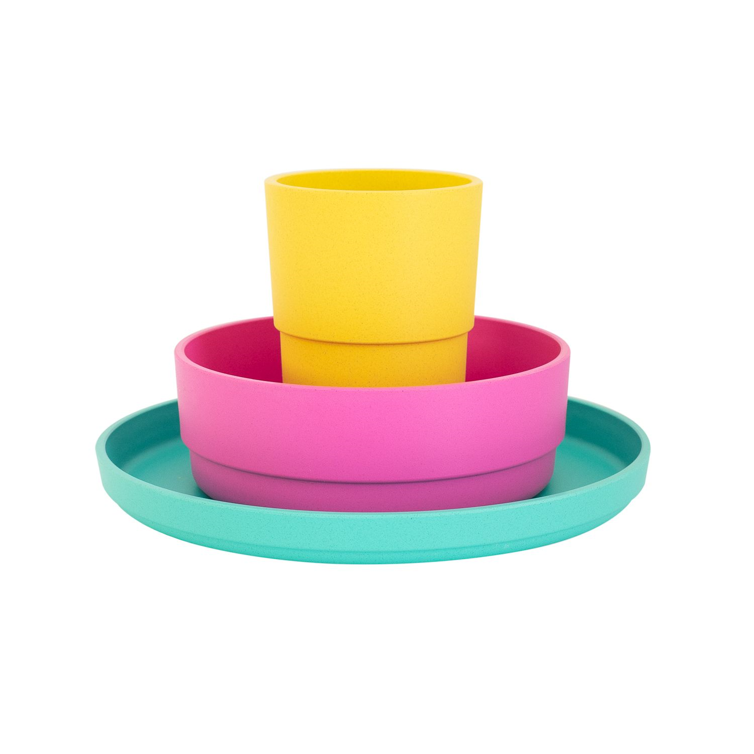 Bobo and Boo | Plant Based Dinnerware Set- Tropical | Frombabytokids.com.au