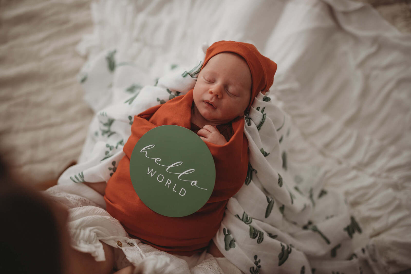 Snuggle Hunny Kids | Milestone Cards | Cactus and Leaf Green ...