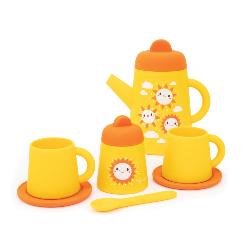 Tiger Tribe | Yellow Silicone Tea Set | Sunny Days